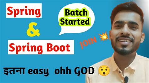 Spring And Spring Boot Batch Learn Spring And Spring Aadiandjava Springboot Youtube