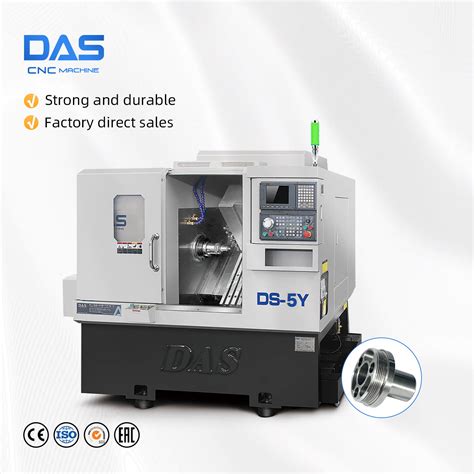 Ds 5y 3 Axis4 Axis Live Tool Turning Milling Y Axis Cnc Lathe Machine Foshan Shunde Guoqiang