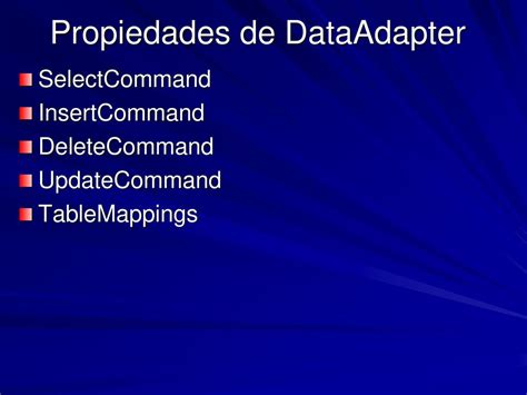 Acceso A Bases De Datos Con Adonet Ppt Descargar