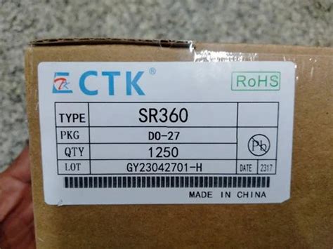 Rectifier Diode Sr360 Diode Ctk Wholesale Trader From Mumbai