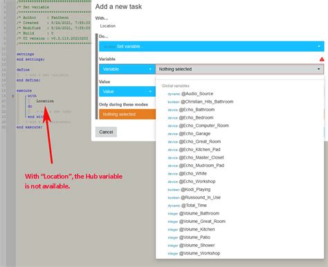 Possible Webcore Error With Hub Variables Webcore Hubitat