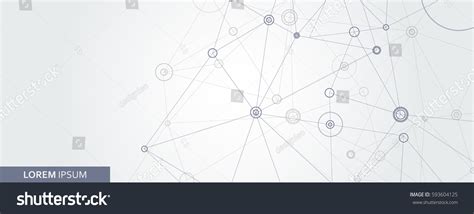 Abstract Connect Molecule Banner Science Structure Stock Vector Royalty Free 593604125