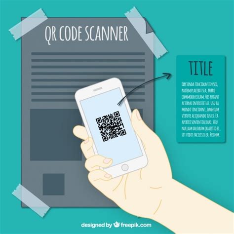 Premium Vector Mobile Background With Qr Code