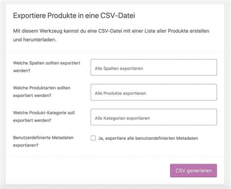 Woocommerce Produkt Csv Importer And Exporter Kreativdenker Gmbh