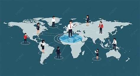 Global Collaboration Map Background Images Hd Pictures And Wallpaper For Free Download Pngtree