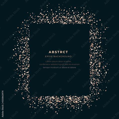 골든 프레임 추상적인 배경 Stock Vector Adobe Stock