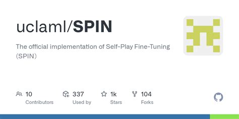 Github Uclamlspin The Official Implementation Of Self Play Fine