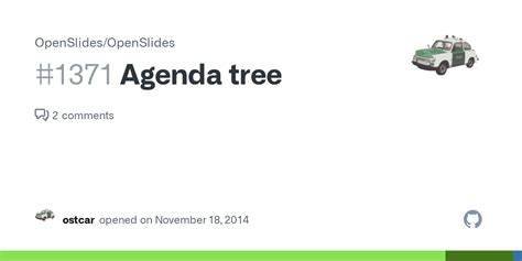 Agenda Tree · Issue 1371 · Openslidesopenslides · Github