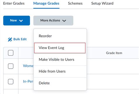Delete Grade Items Or Categories Brightspace