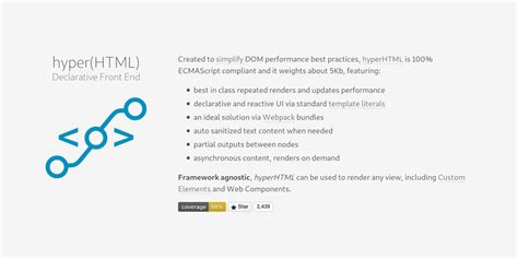 Github Webreflection Hyperhtml A Fast Light Virtual Dom Alternative