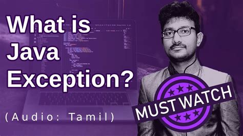 What Is Java Exception In Tamil ஜாவா Java In Tamil Youtube