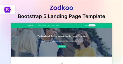 Zodkoo Bootstrap Landing Page Template Codemarket