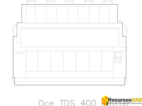 Bloques Autocad De Impresoras Fotocopiadoras Y Plotters En Dwg