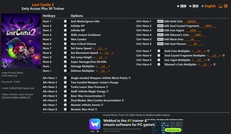 Lost Castle Trainer Fling Trainer Pc Game Cheats And Mods