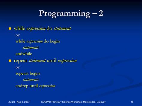 Ppt Idl Basics Powerpoint Presentation Free Download Id387224