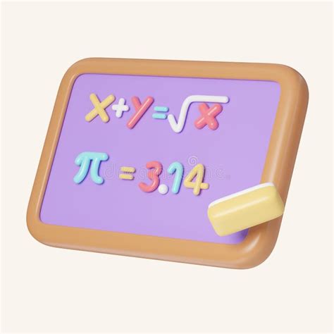 Mathematical Equations And Pi Constant Education Education 3d Icons
