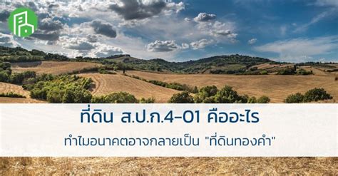 ที่ดิน ส ป ก 4 01 คืออะไรทำไมอนาคตอาจกลายเป็นที่ดินทองคำ