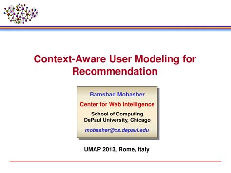 Pdf Context Aware User Modeling For Recommendation