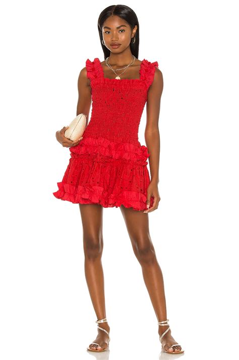 Waimari Alfresco Ruby Mini Dress In Ruby Red Revolve