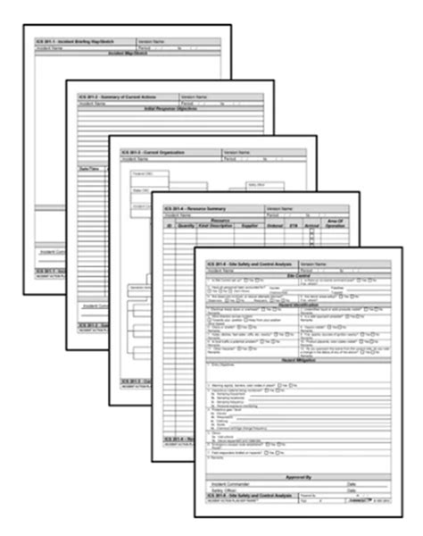 Fema Incident Command System Ics Forms Fairfax County Cert