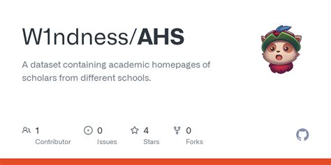 Github W1ndness Ahs A Dataset Containing Academic Homepages Of Scholars From Different Schools