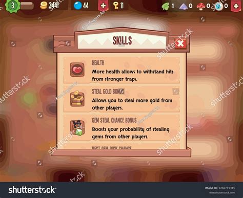 complete set level button game ui stock vector royalty free