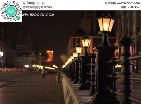 夜晚街边的路灯夜景高清图片下载 红动中国