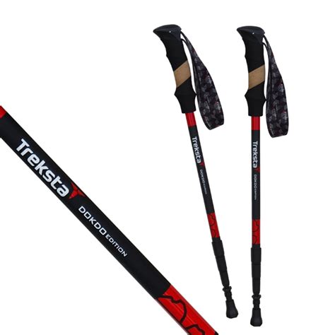 Treksta 트랙스타 Premium 정품 독도 Edition 4단 등산스틱 초경량 4단스틱 케이스 티몬