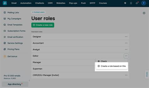 How To Create A Custom User Role SendPulse