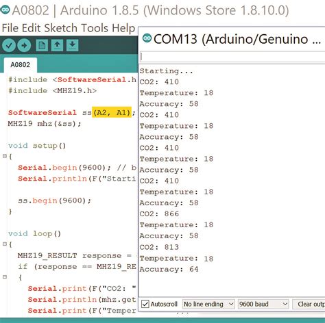 Kurs Arduino Czujnik Dwutlenku Węgla Mh Z19b Zrozumieć Elektronikę