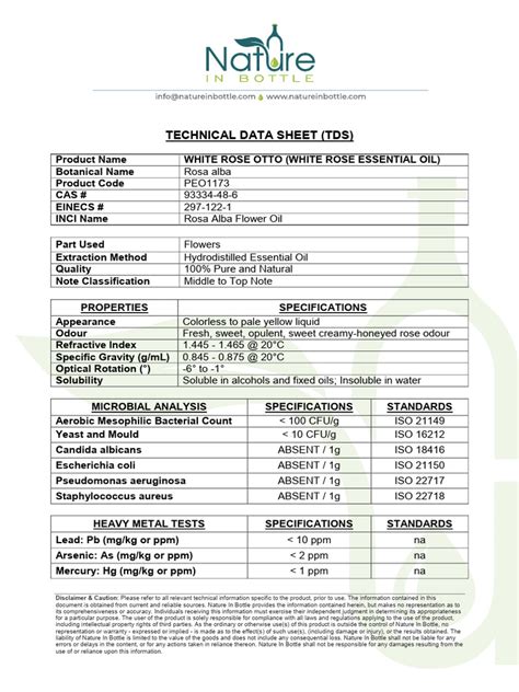 Technical Data Sheet Tds Pdf