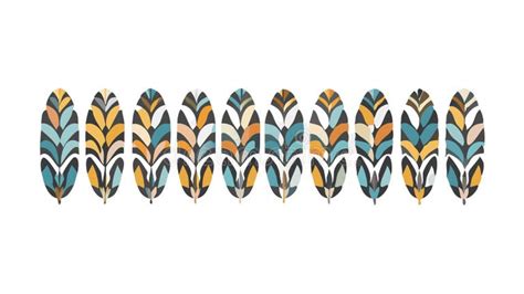 Decorative Pattern Of Golden Wheat Grains Vector Design Generative Ai