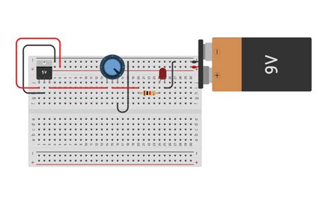 Circuit Design Led With Potentiometer Tinkercad