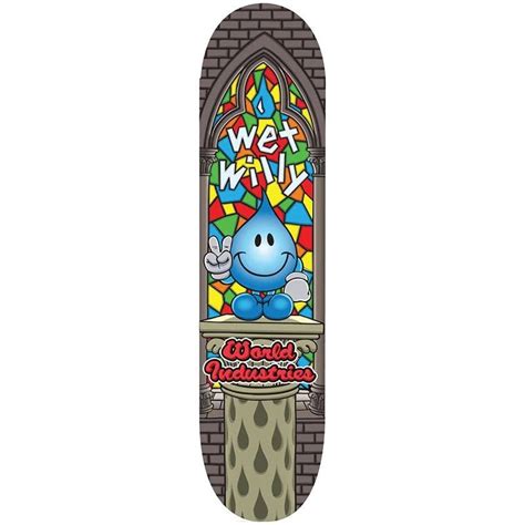 World Industries Wet Willy Stained Glass Skateboard Decks Skateboard Deck
