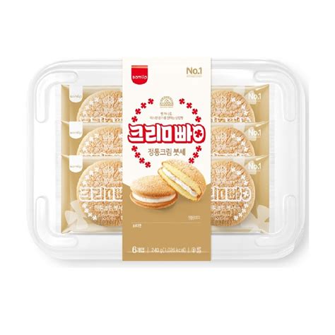 삼립 정통 크림붓세 6입 240g 배민 장보기∙쇼핑
