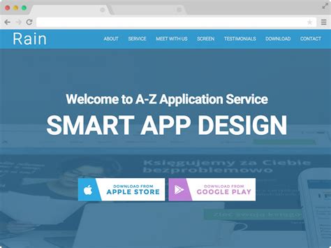 Rain A Free Responsive HTML App Landing Page Template ThemeWagon