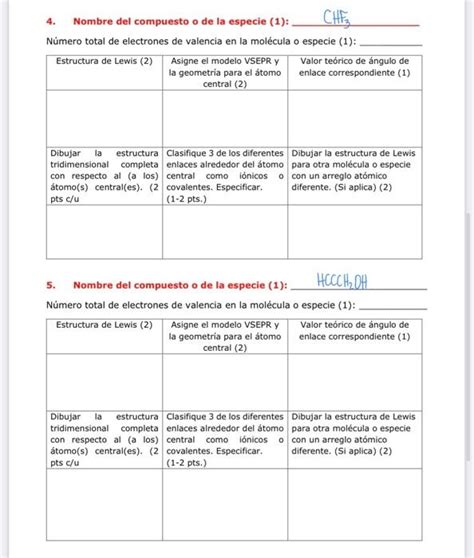 Solved 1 Draw A Valid Lewis Structure For Each Of The