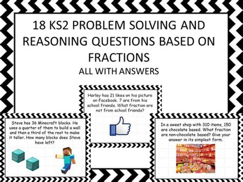 18 Ks2 Problem Solving And Reasoning Questions Fractions Teaching Resources