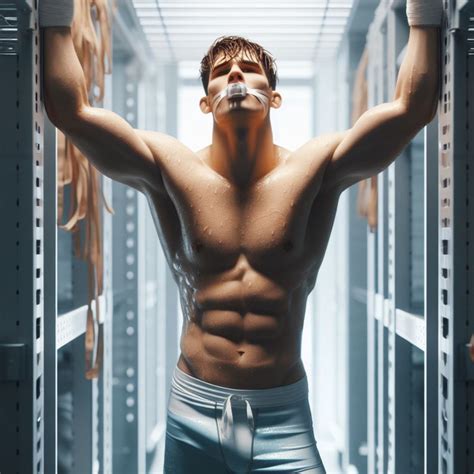 Shirtless Athlete Tied Up And Gagged Ai Generated Image Cybertied On