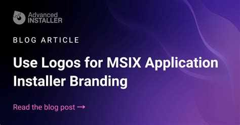 Use Logos For Msix Application Installer Branding