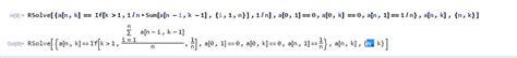 Recursion Solving Recurrent Function With 2 Variables Mathematica