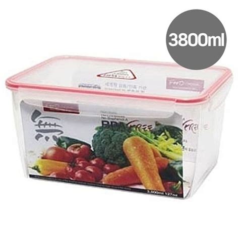 혜성 참 좋은 밀폐 직사각 3800ml 밀폐용기 플라스틱용기 진공밀폐용기 다용도밀폐용기 반 홈플러스 택배배송