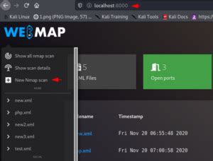 WebMap A GUI Vulnerability Scanner Secnhack