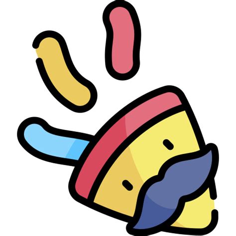 Confetti Kawaii Lineal Color Icon