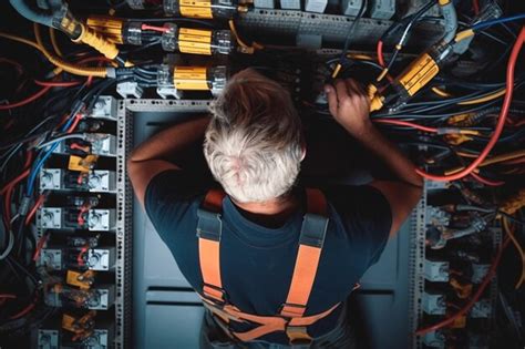 Premium Photo Automotive Electronics Technician Taking Care Of