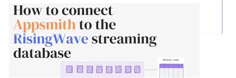 How To Connect Appsmith To The Risingwave Streaming Database Appsmith