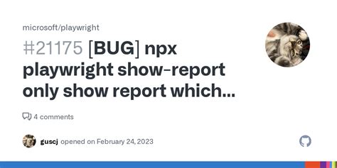 Bug Npx Playwright Show Report Only Show Report Which Vscode Plug In Generated Not Includes