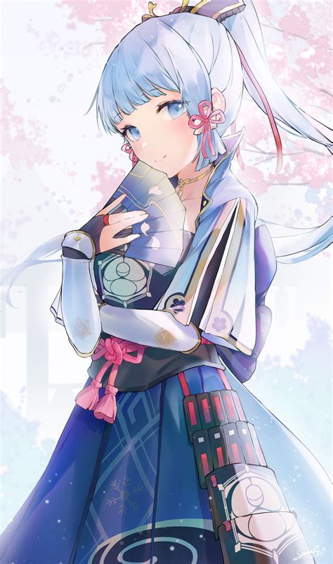 原神神里绫华全面屏4K高清壁纸1500x2545超清大图一键下载 墨鱼部落格