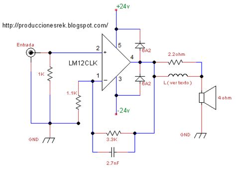 Producciones Rek Diagramas Y Electronica Amplificador W Con LM