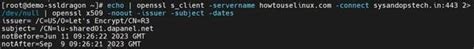 如何使用 openssl 检查 linux 中的 ssl 证书 知乎